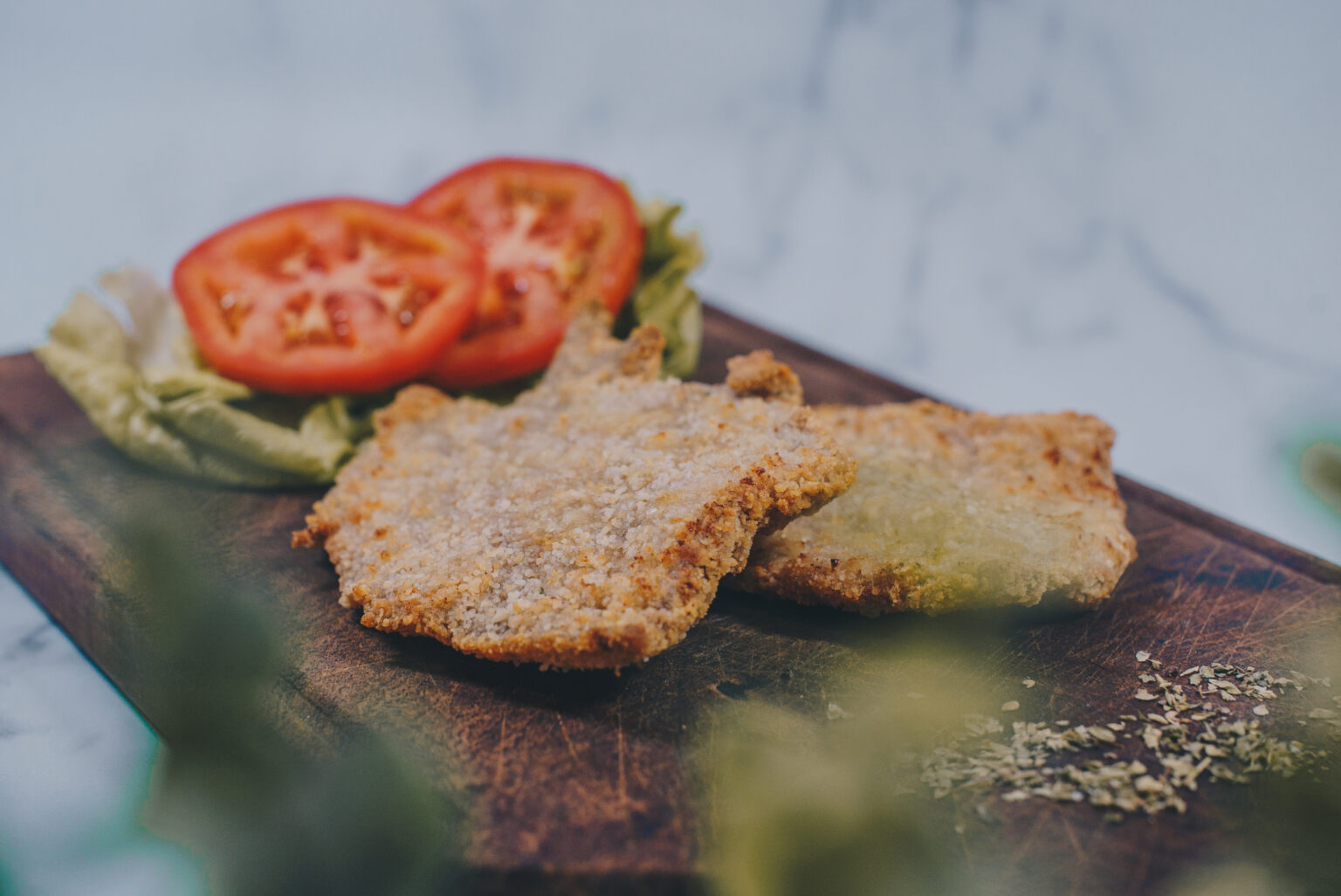 Milanesa de carne con guarnición – Paula Casero